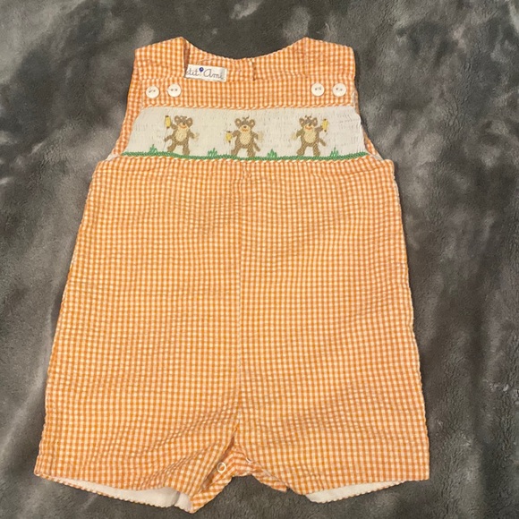 Petit Ami | One Pieces | Petit Ami Smocked Monkey Outfit Size 3m | Poshmark